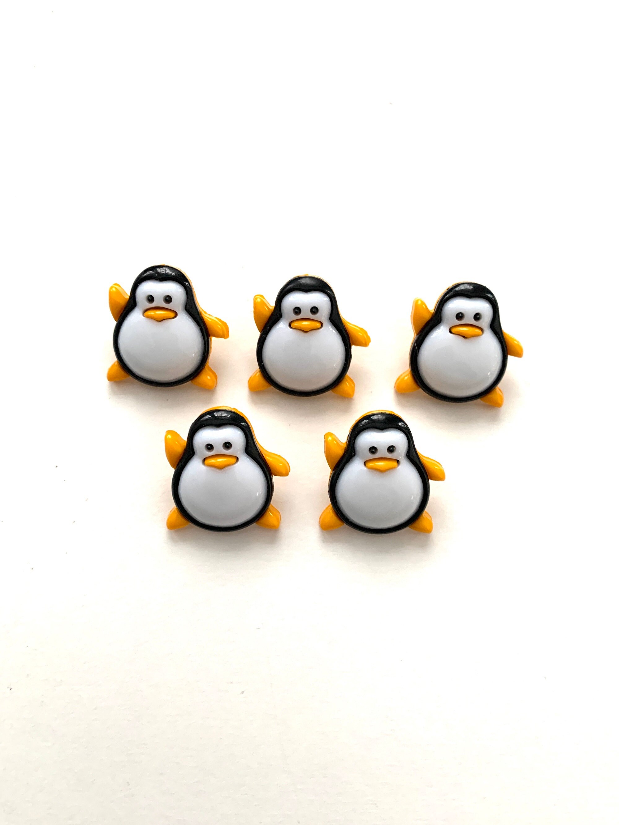 Penguins Novelty Button Collection Cabochons Buttons Galore | Etsy