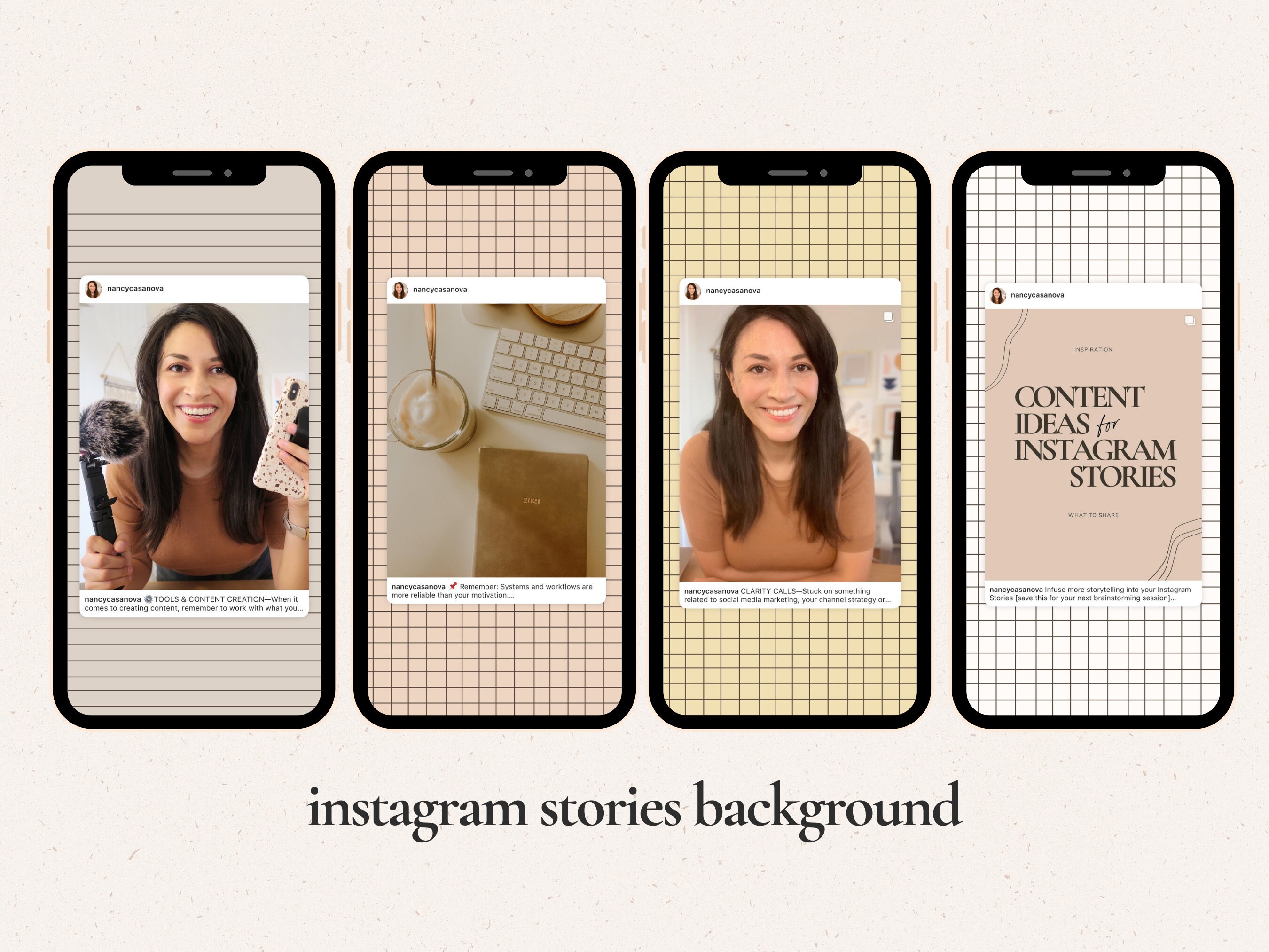 Instagram Story Backgrounds Notepad and Paper Theme - Etsy