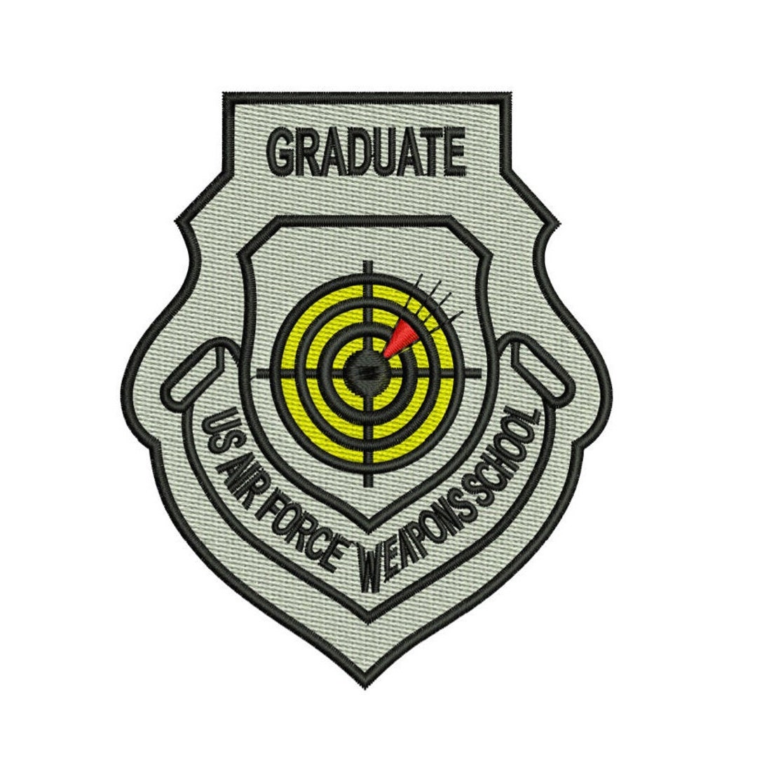 Weapons School Patch Machine Embroidery File - USAFWS Patch - Air Force ...