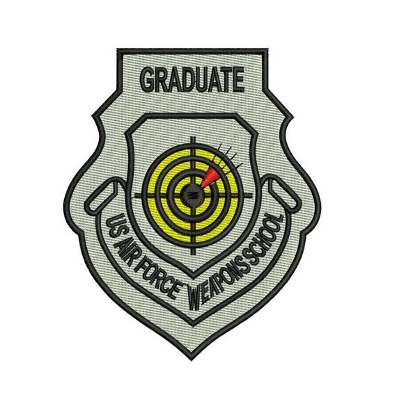 Weapons School Patch Machine Embroidery File USAFWS Patch - Etsy