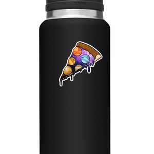Space Pizza Sticker - Space Sticker - Water Bottle Sticker - Laptop ...