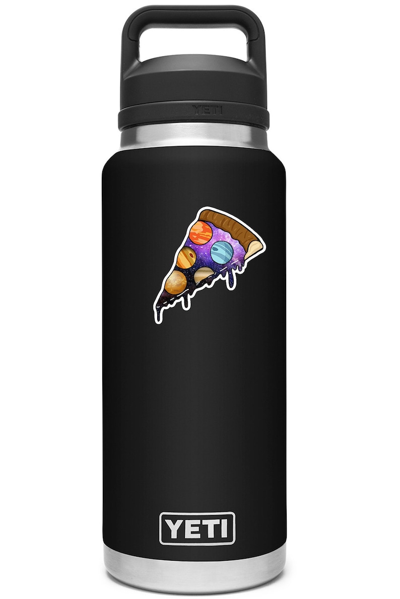 Space Pizza Sticker Space Sticker Water Bottle Sticker - Etsy