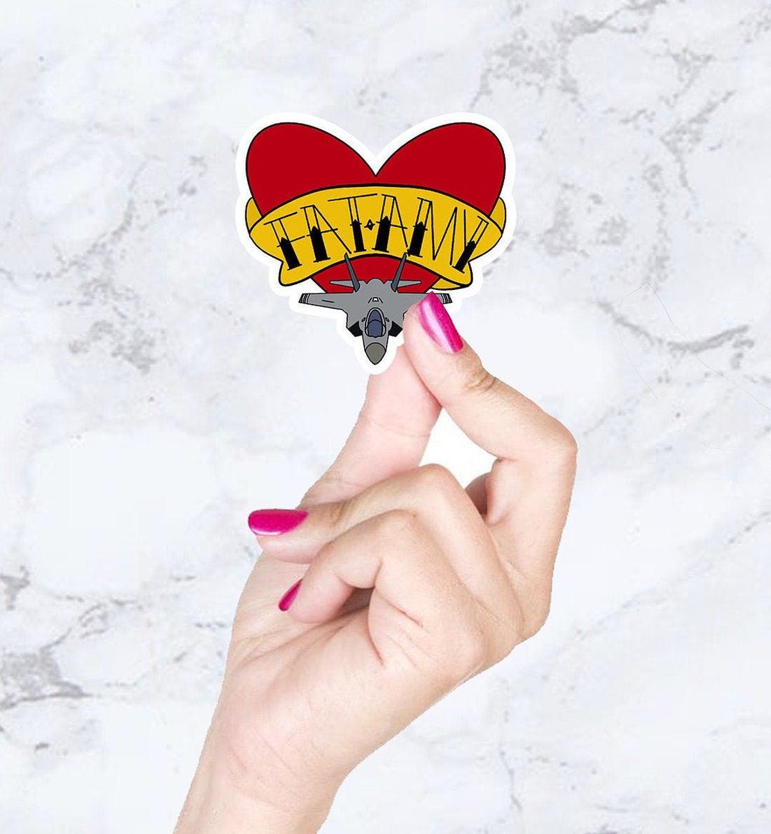 F-35 Tattoo Sticker - Tattoo Sticker - Fat Amy - Airplane Sticker - for ...