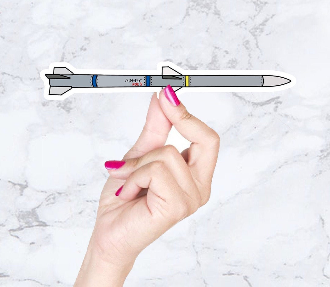 AIM120 AMRAAM Sticker Missie Sticker Water Bottle Sticker F16 Sticker ...