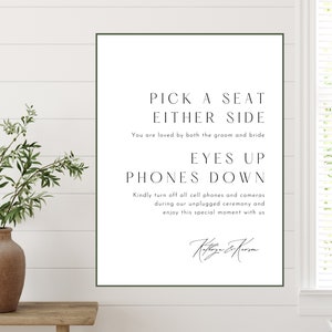 FULL DAY Wedding Signage Bundle Minimal Wedding Reception Templates ...