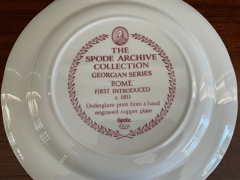 Spode Archive Collection Plate Georgian Series Rome - Etsy