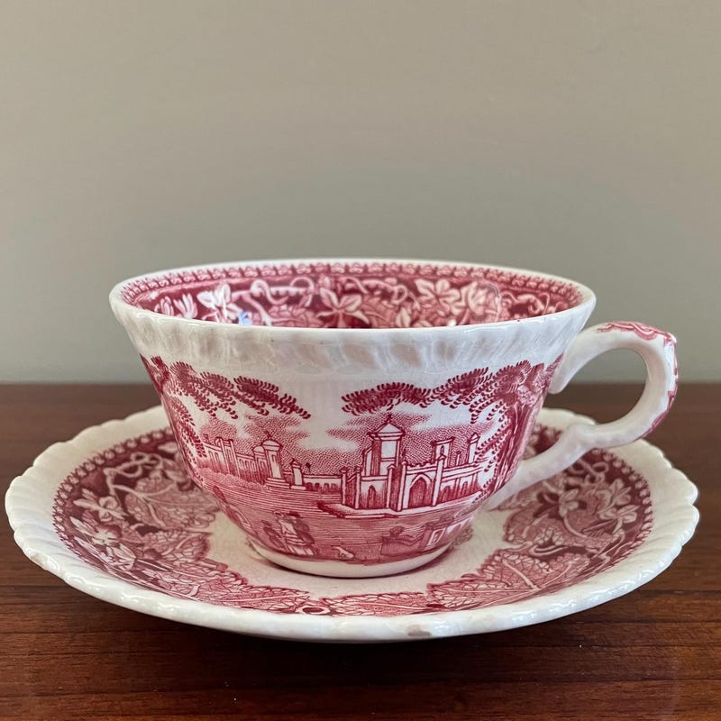 Red Mason Transferware - Etsy