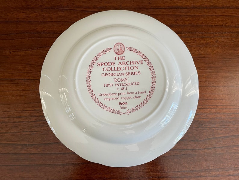 Spode Archive Collection Plate Georgian Series Rome - Etsy
