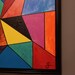 Triangles Abstract Art Painting on 20" X 16" ( 50.8 Cm X 40.6 Cm ...