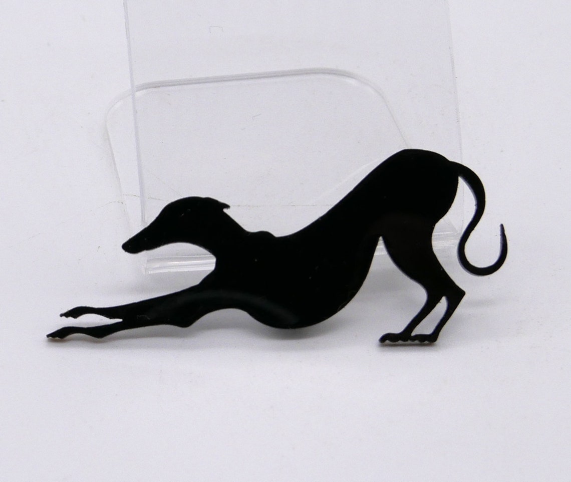 Bowing Galgo/greyhound Acrylic Pin - Etsy