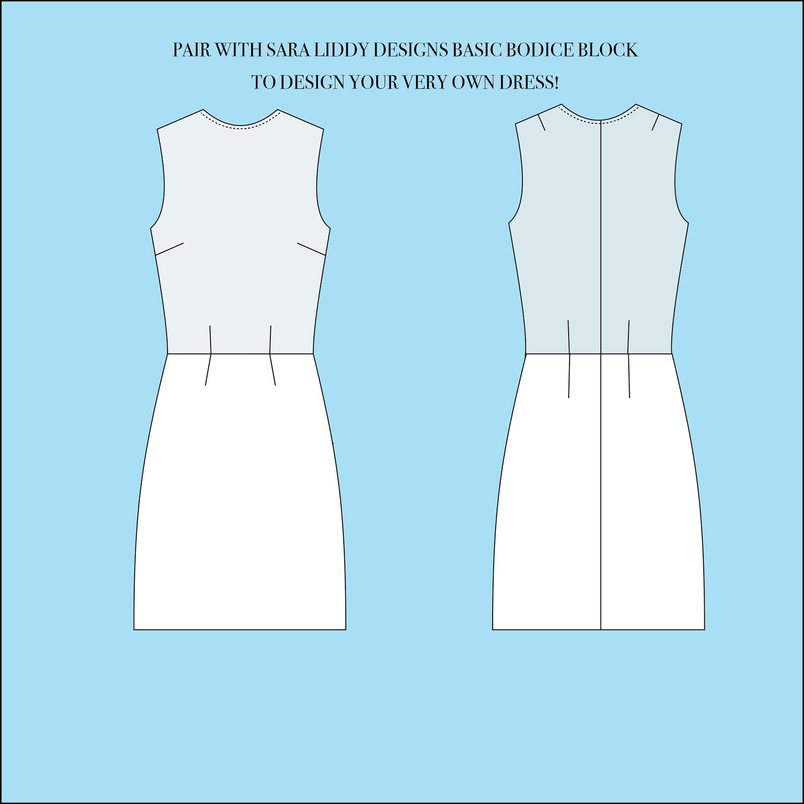 Basic Skirt Block Sewing Pattern, Sewing Block, Graded Pattern, US Size ...