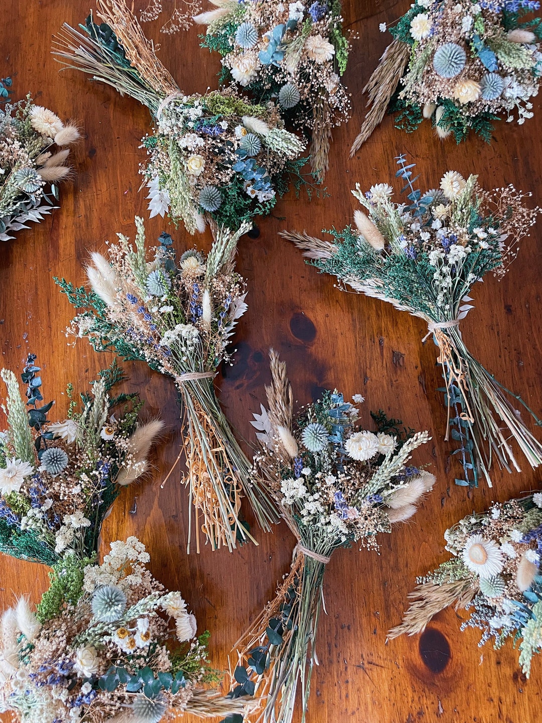 Harvest Moon Dried Flower Bouquets / New Home Gift / Anniversary Flower ...