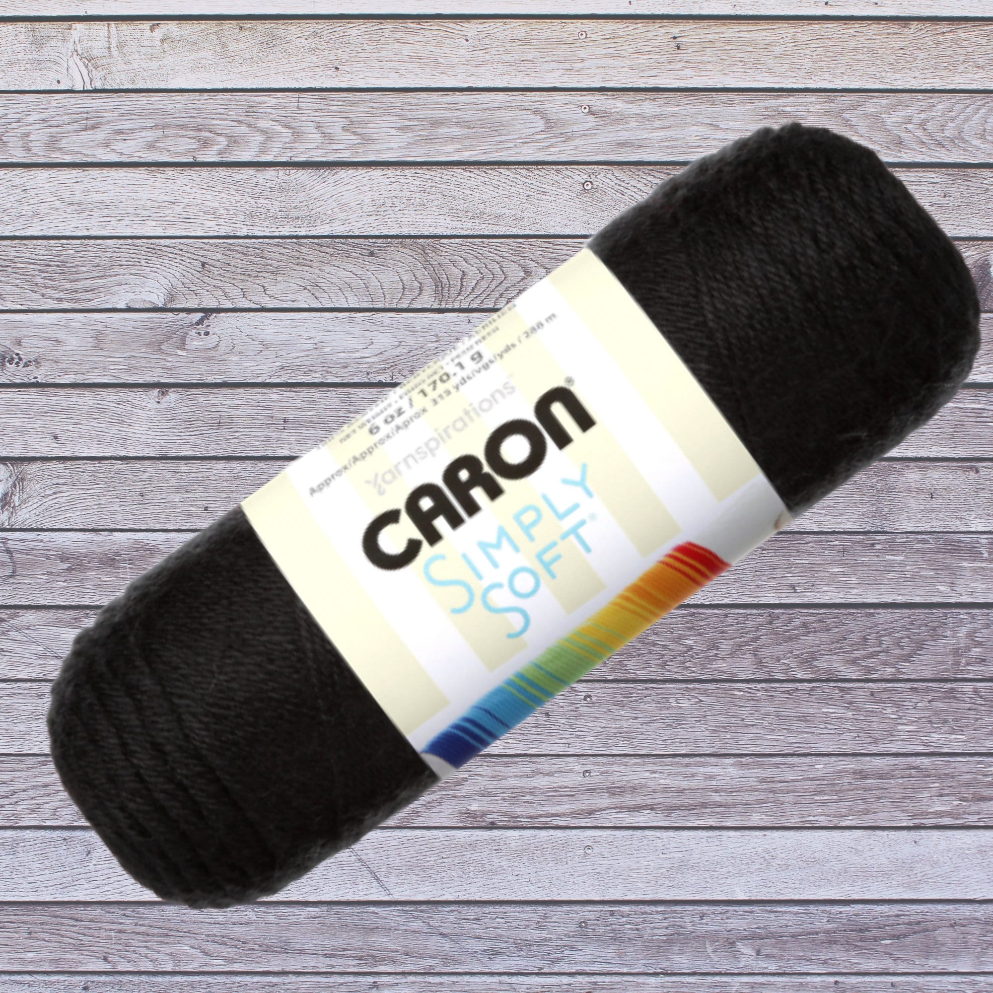 Black Caron Simply Soft Ombre Yarn Solids 2-pack 6 Oz. Acrylic Yarn ...