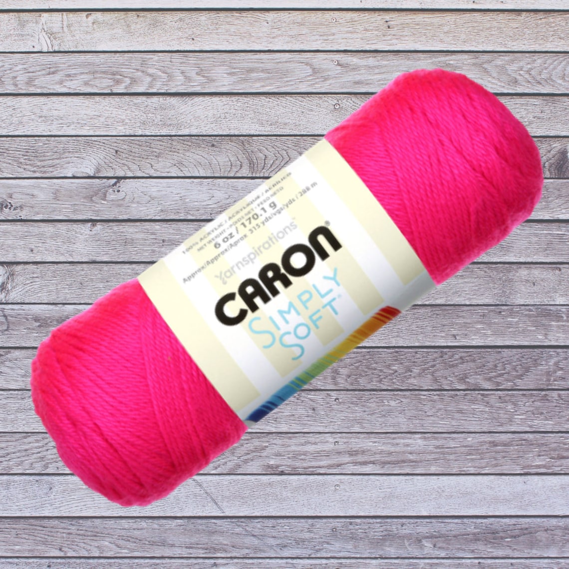 Watermelon Yarn Skeins Caron Simply Soft Neon Pink Yarn 3-Pack H9700B ...