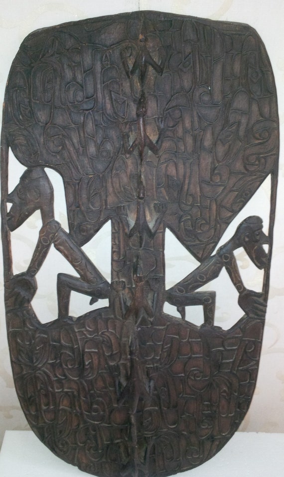 Home Décor Vintage Indonesian Papua4 Hand Carved Wooden Primitive Asmat ...