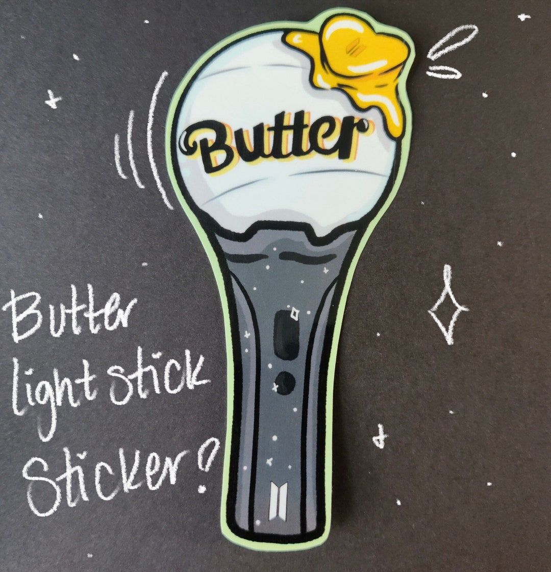 Butter Light Stick Sticker - Etsy