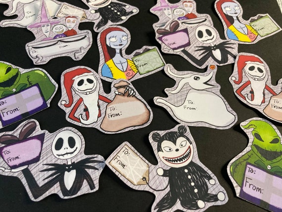 Nightmare Before Christmas Sticker Label Pack - Etsy
