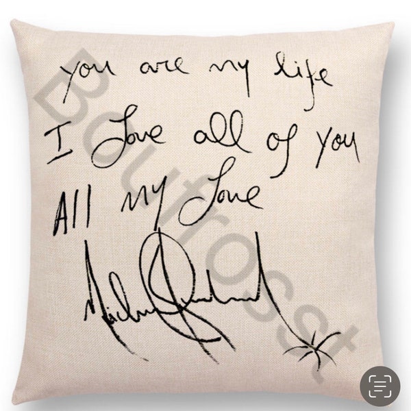 Autograph Pillow - Etsy