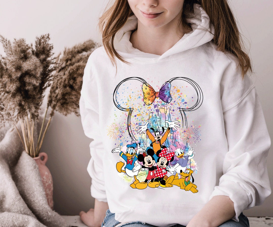 Disney Rainbow Sweaterdisney Vacation Topdisney Castle, Princess Gift ...
