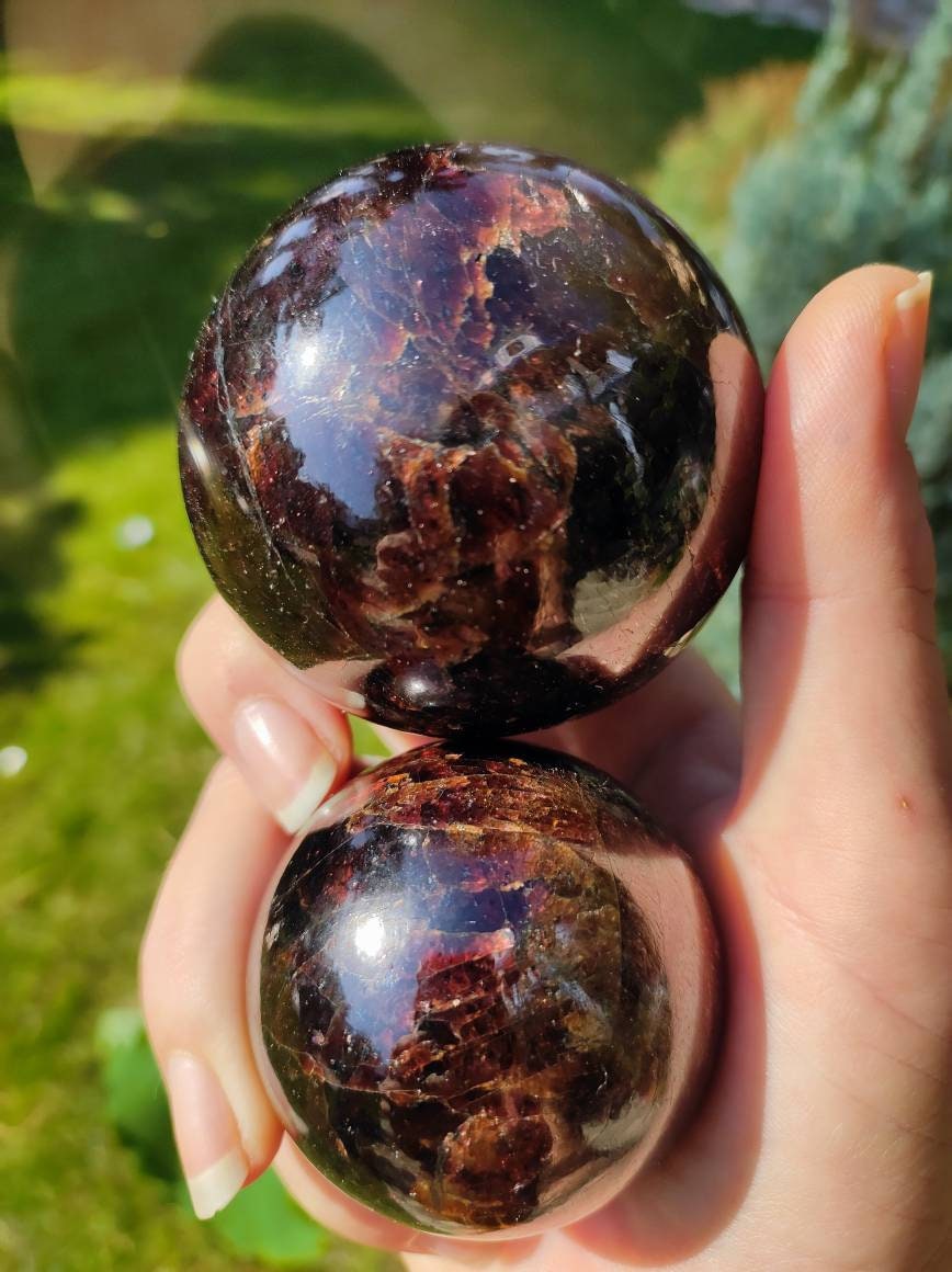 High Quality Garnet Sphere Garnet Orb Garnet Crystal Sphere - Etsy
