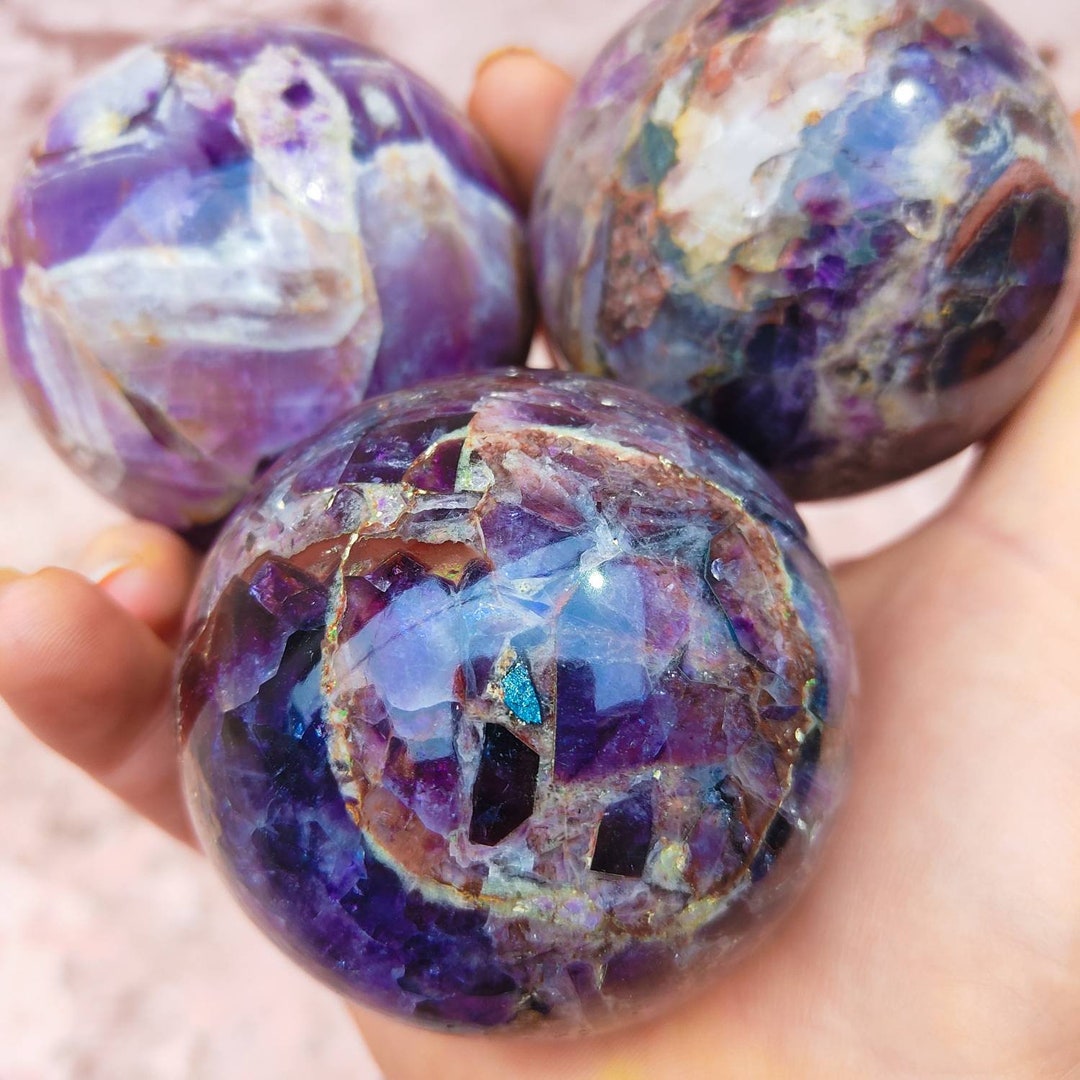 Super 7 Crystal Sphere: Melody Stone Orb, Sacred Seven Polished Ball - Etsy