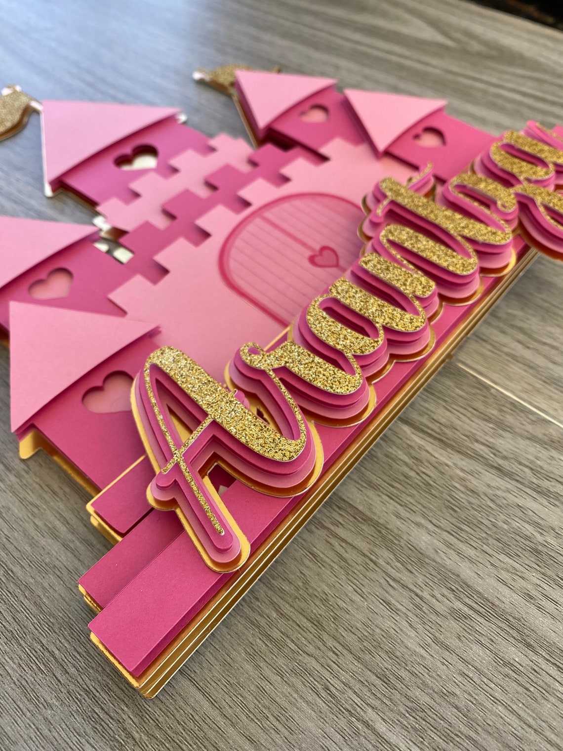 Princess Castle Cake Topper - Etsy