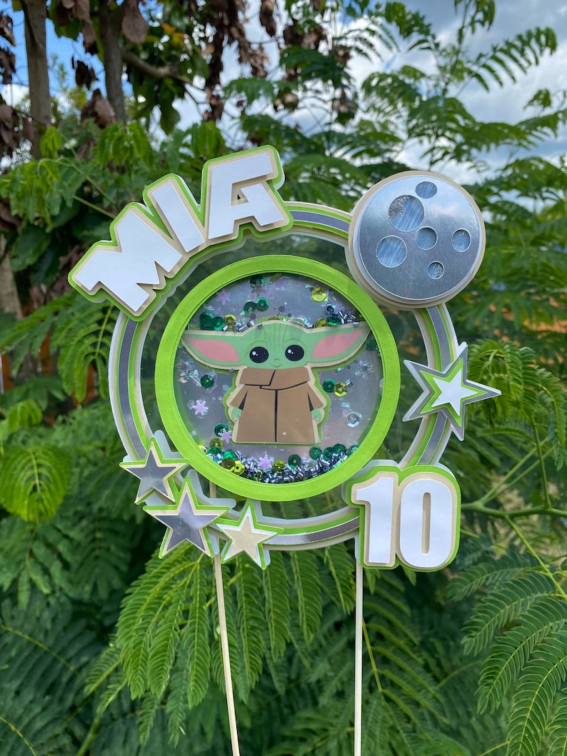 Baby Yoda Cake Topper - Etsy