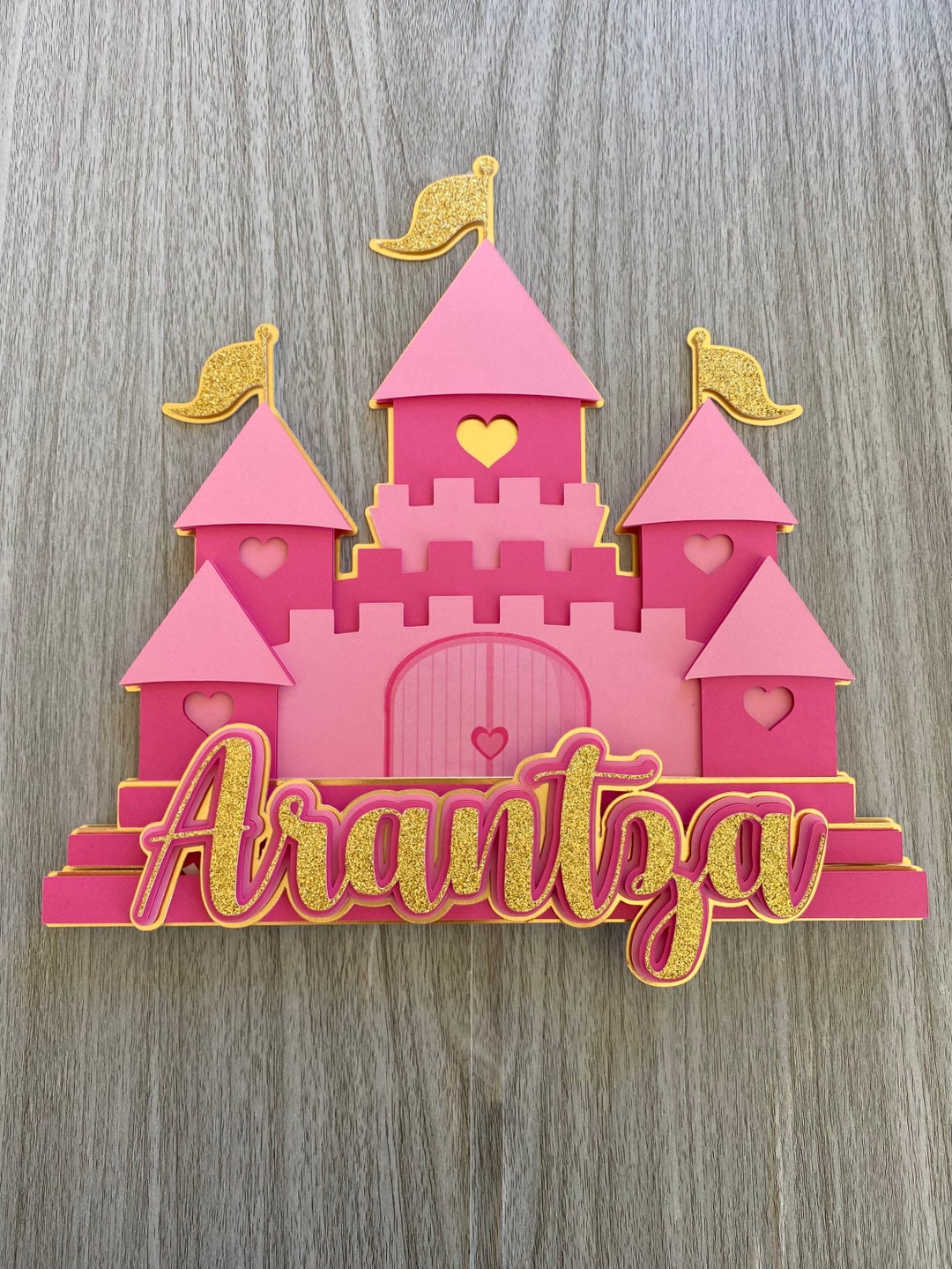 Princess Castle Cake Topper - Etsy