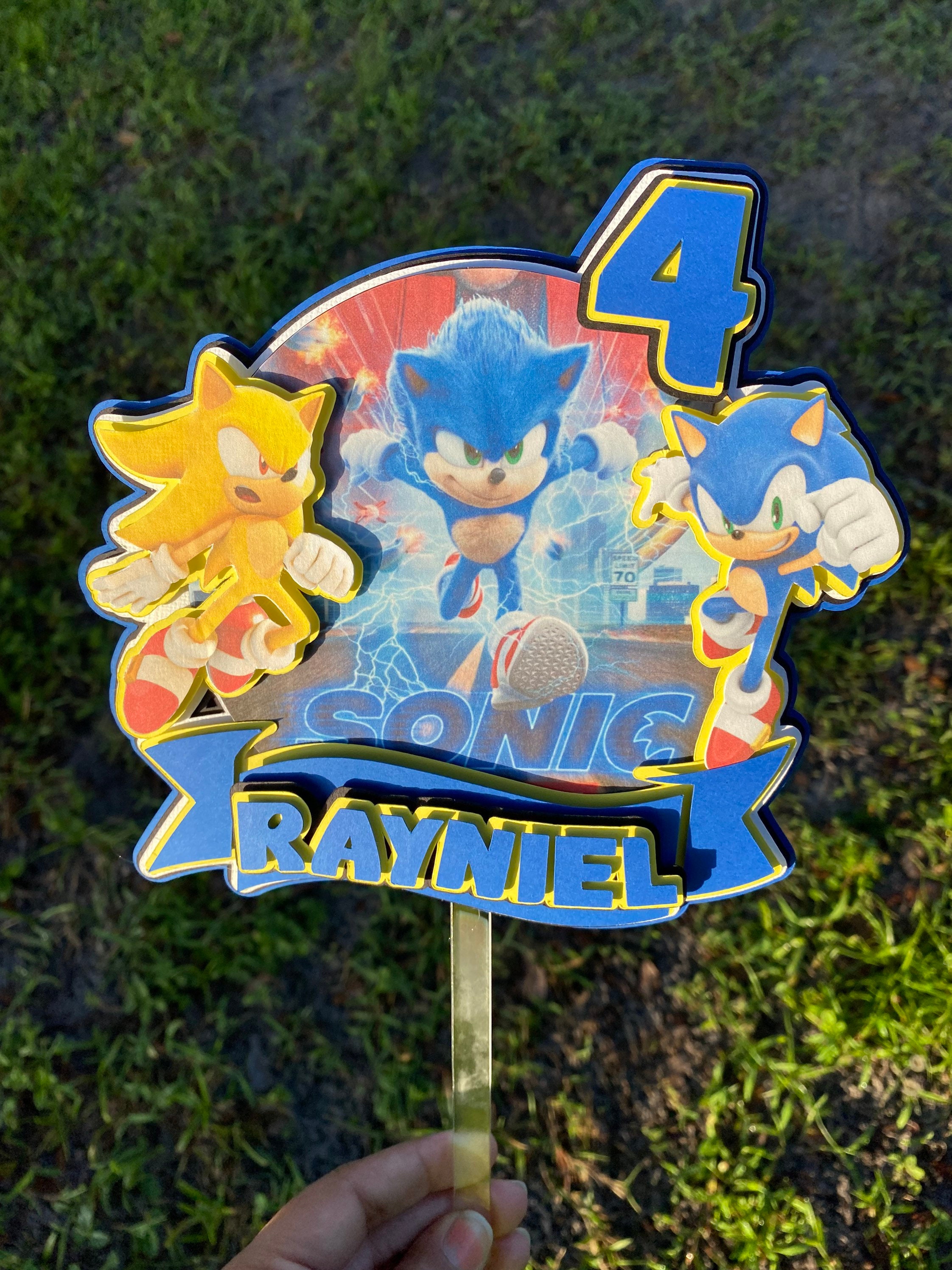 SONIC Cake Topper - Etsy