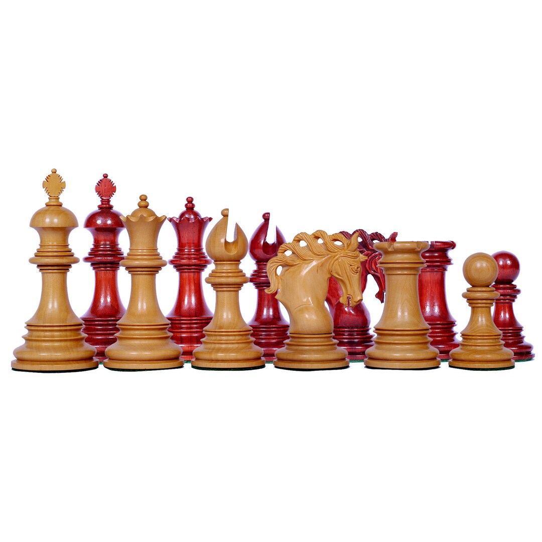 Westminster Series 4.4" Luxury Chess Set in Padouk and Box Wood - Etsy