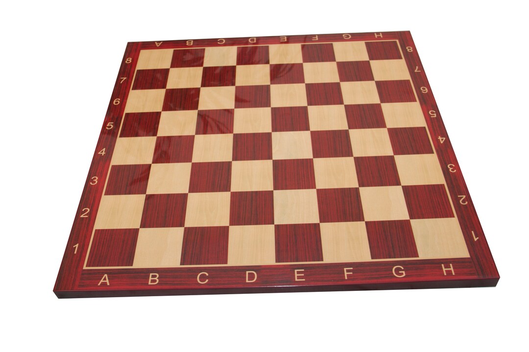 Chess Board With Notations Square Size 2.25" X 2.25" in Maple and ...