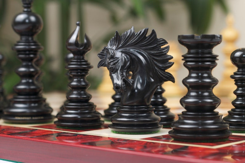Raging Stallions Series Luxury Staunton Ebony Wood Chessmen - Etsy
