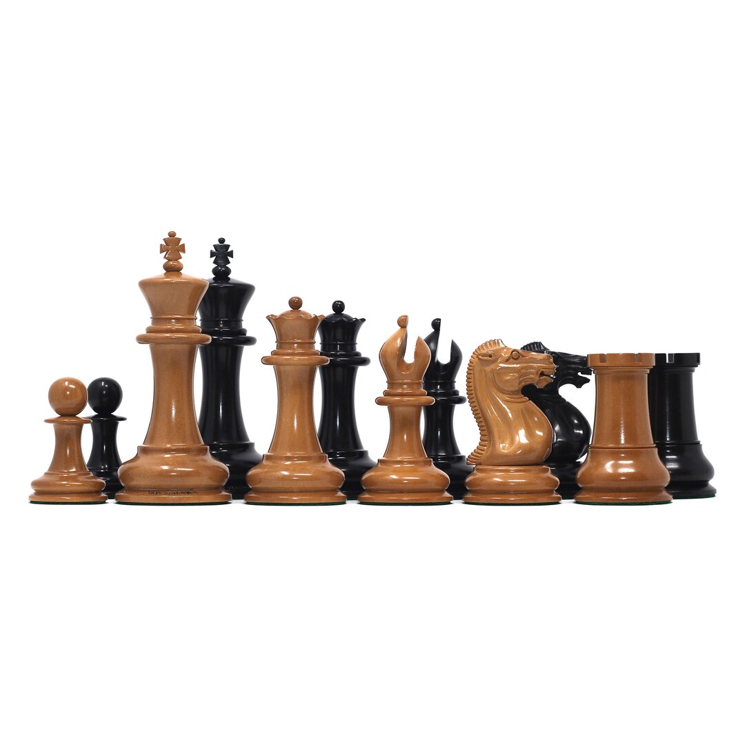 Original Reproduction Nathaniel 1849 Vintage 4.4" Chess Pieces in ...