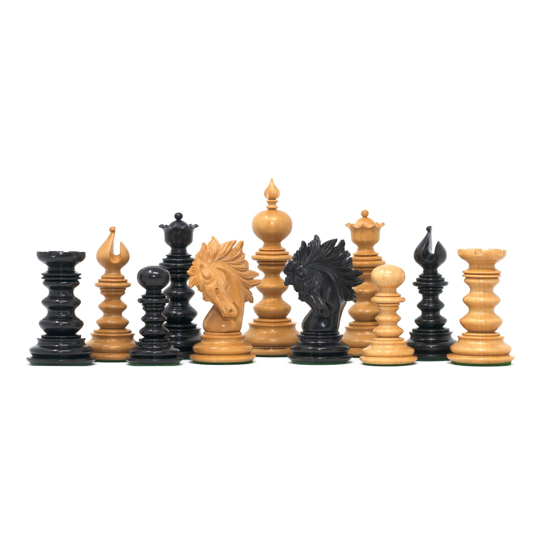 Raging Stallions Series Luxury Staunton Ebony Wood Chessmen - Etsy