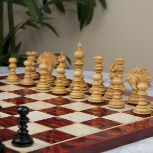 Raging Stallions Series Luxury Staunton Ebony Wood Chessmen - Etsy