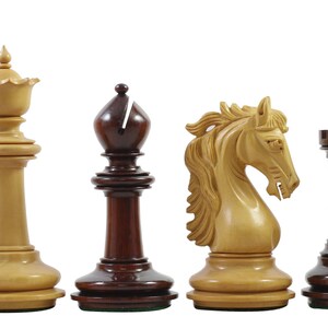 Danum Series 4.4" Premium Staunton African Padouk and Box Wood Chess ...