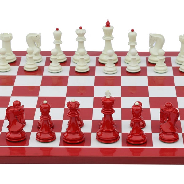 Red Chess Board - Etsy