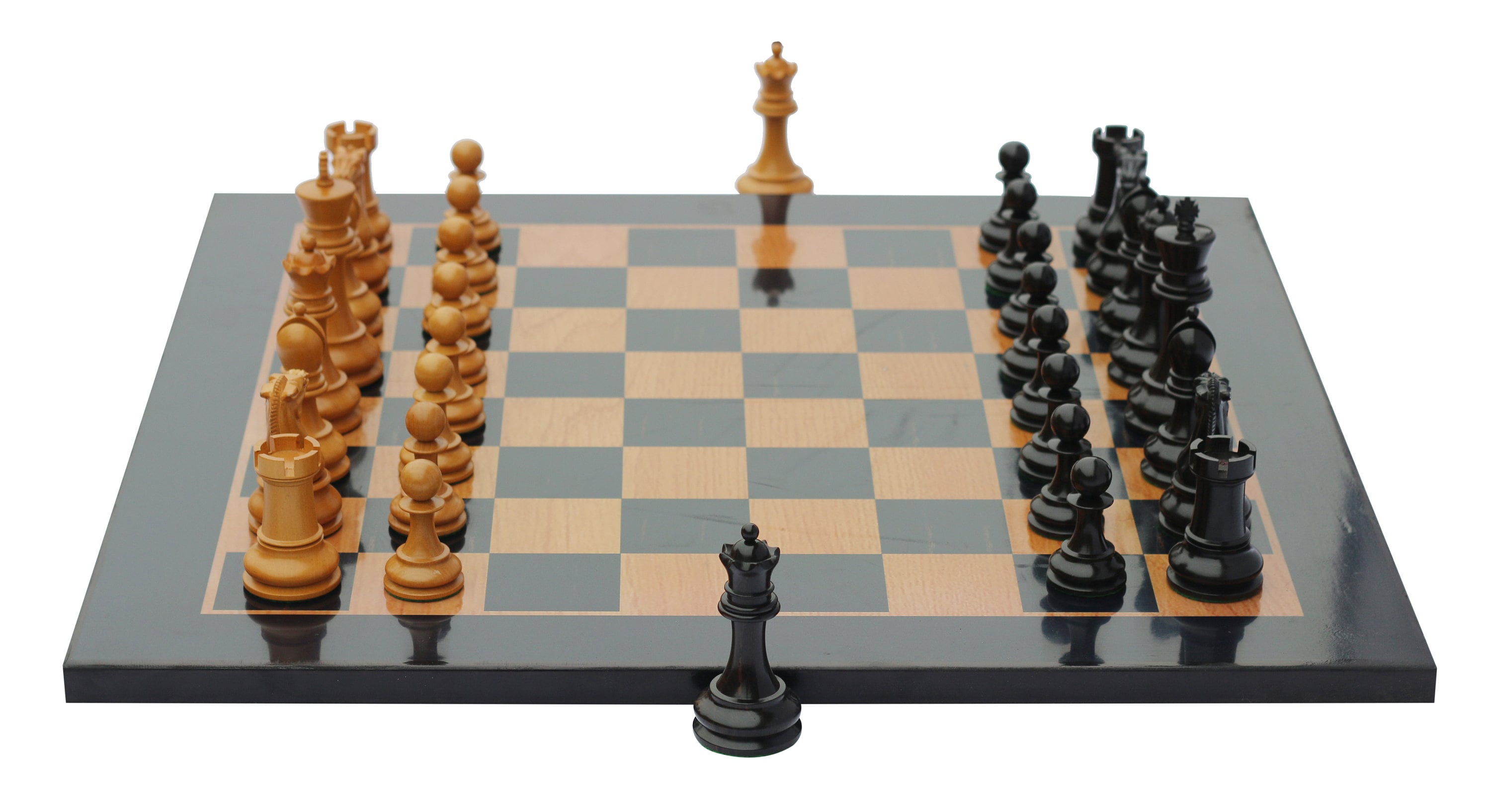 Chess Board Square Size 2.5" X 2.5" in Antique & Ebony Look for 4.25 ...