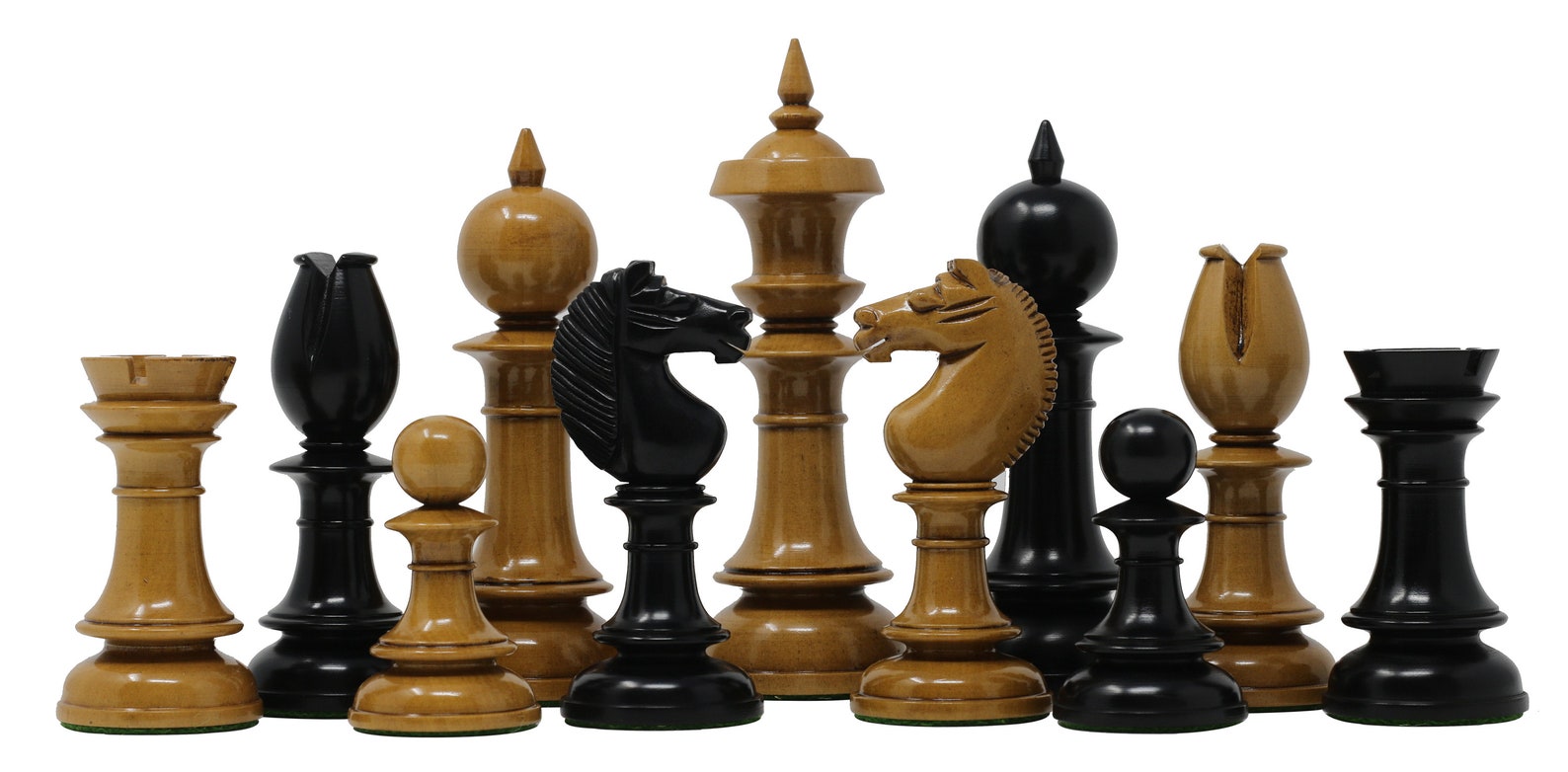 Northern Upright Vintage 5" Antiqued Chess Set in Ebony Wood - Etsy