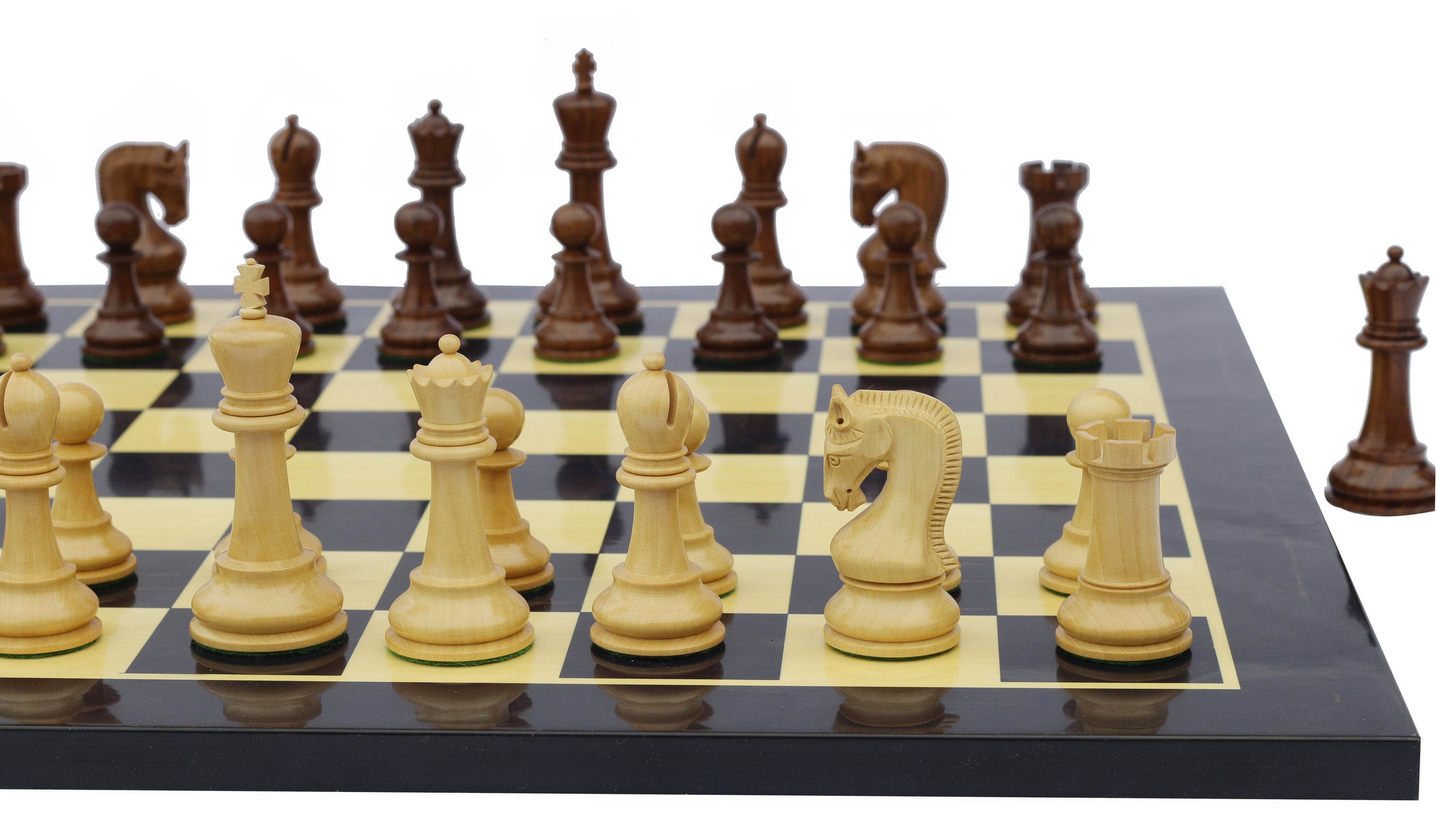 Chess Board Square Size 2" X 2" in Maple & Ebony Look for 3.75" to 4 ...