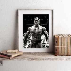 Arnold Schwarzenegger Bodybuilding Poster Canvas Wall Art Picture for ...