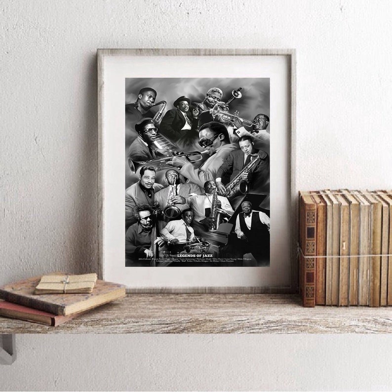 John Coltrane Poster Miles Davis Poster Jazz Musician Music - Etsy