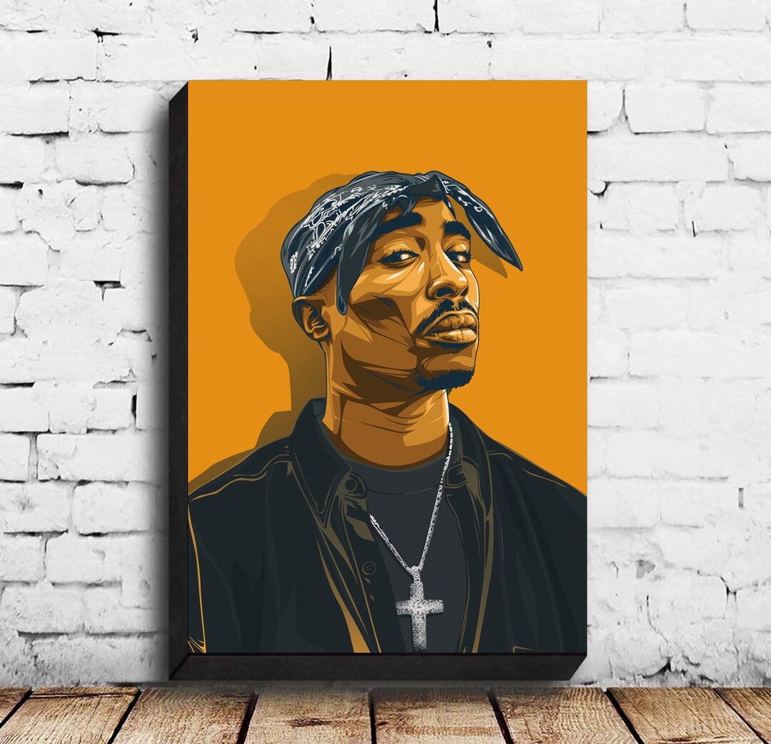 Tupac Shakur 2pac Music Poster Canvas Wall Art Picture for Living Room ...