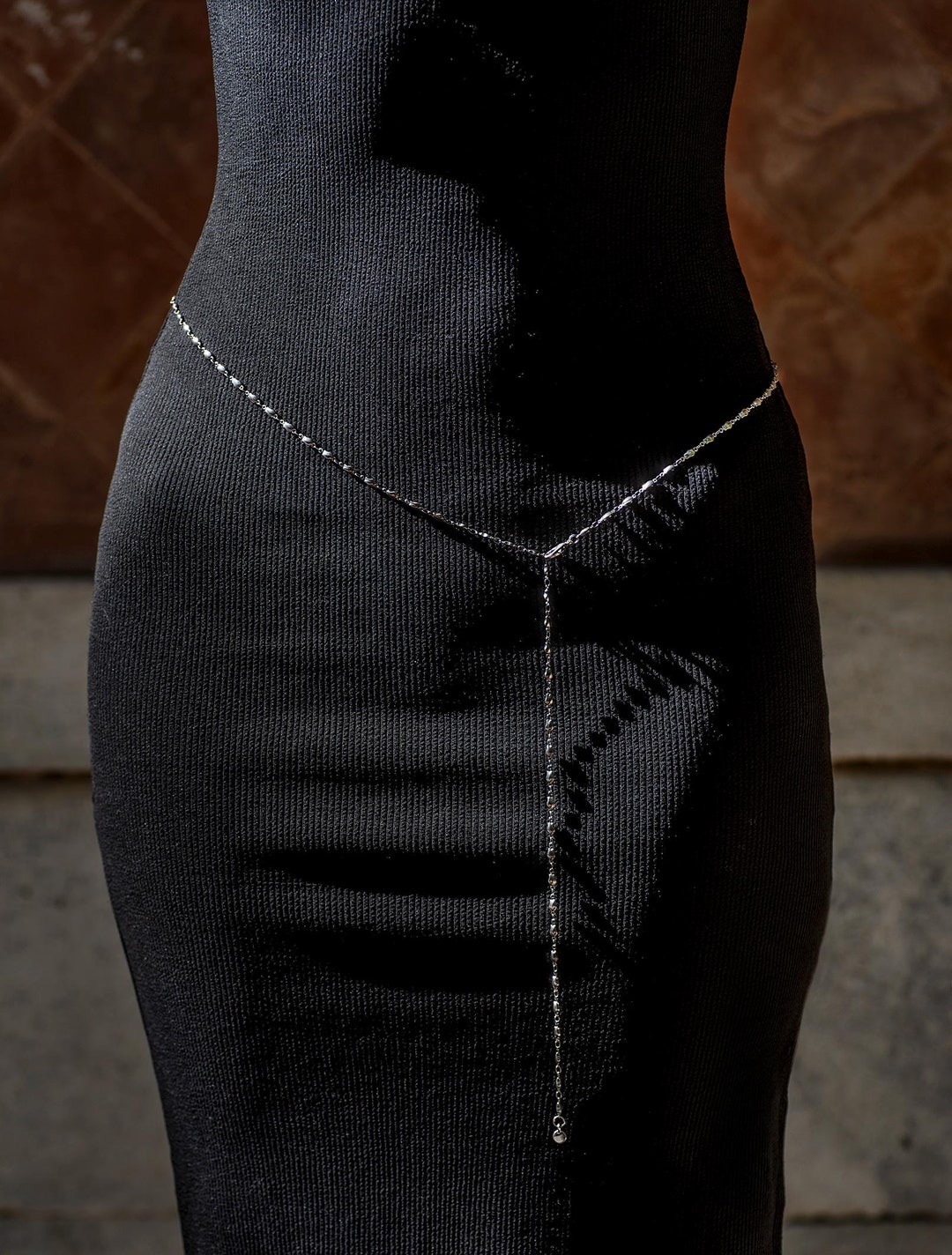 Dainty Fish Chain Belt, Silver Color Stainless Steel, Adjustable Waist ...