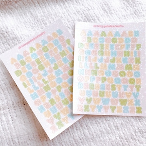 Holographic Bubble Letter Stickers #1 NEW - Etsy