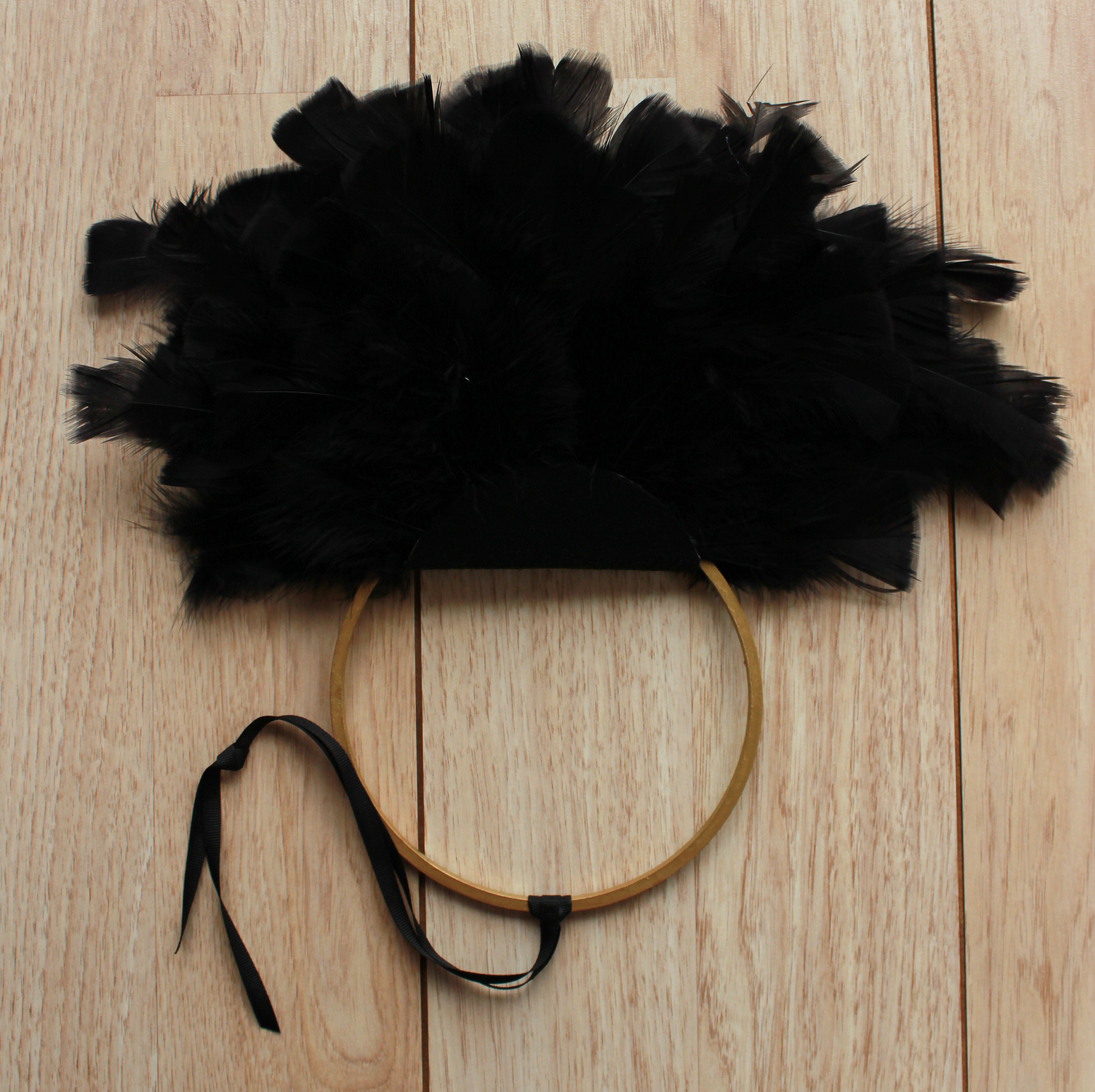 Black and Gold Circular Hand Fan, One-of-a-king - Etsy