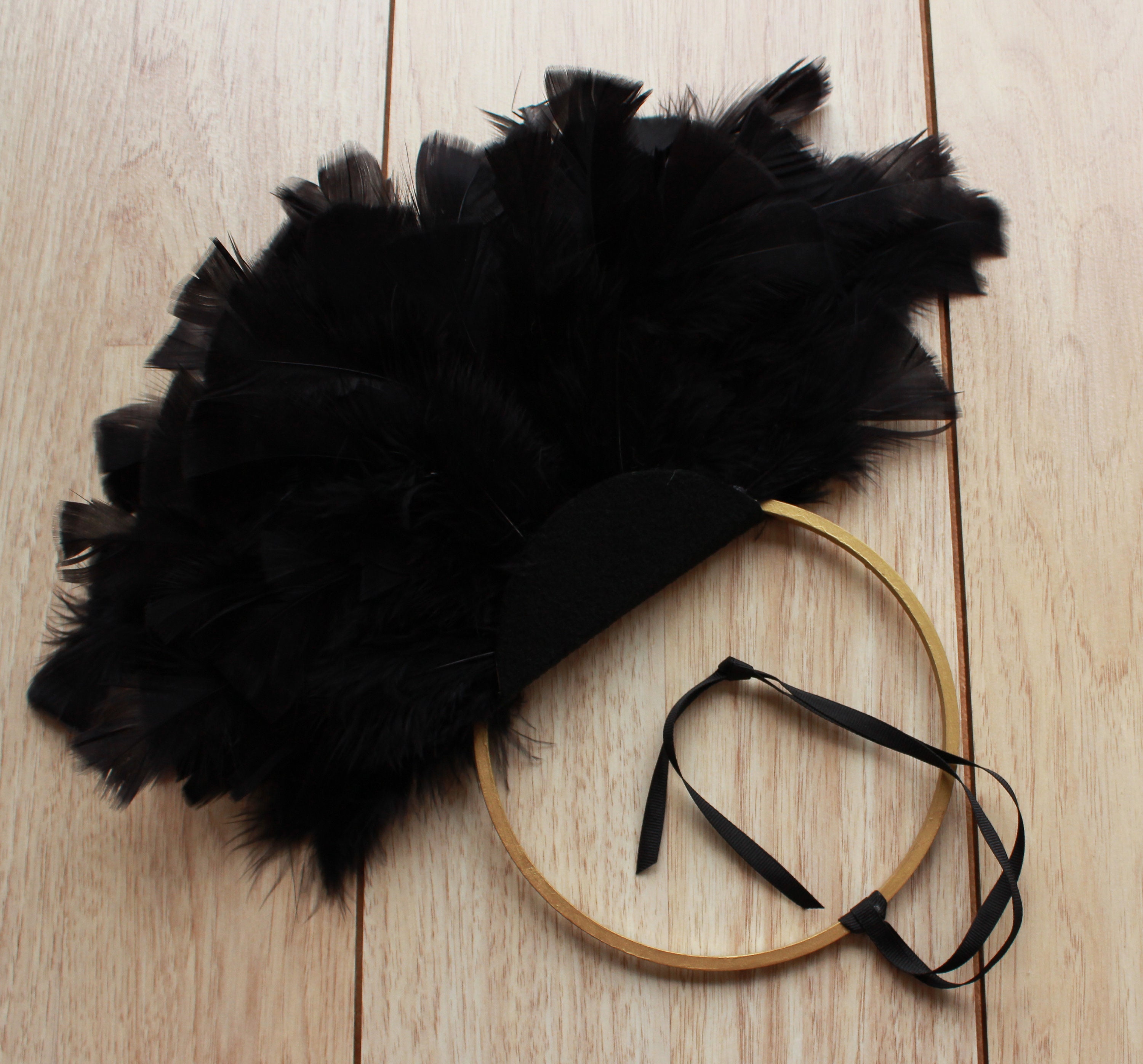 Black and Gold Circular Hand Fan One-of-a-king - Etsy