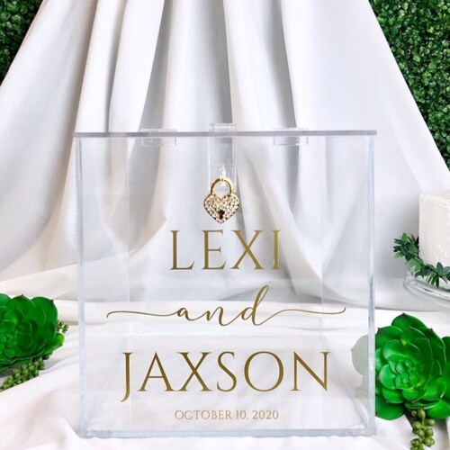 Personalized Wedding Card Box | Etsy