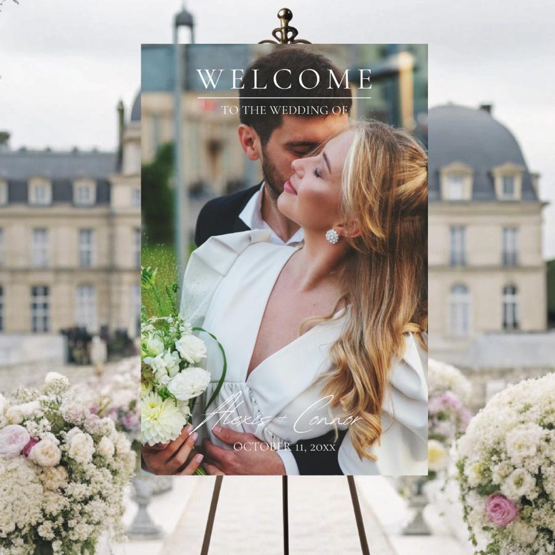 Poster Wedding Sign, Welcome Wedding Sign, Poster Board Sign, Adhesive ...