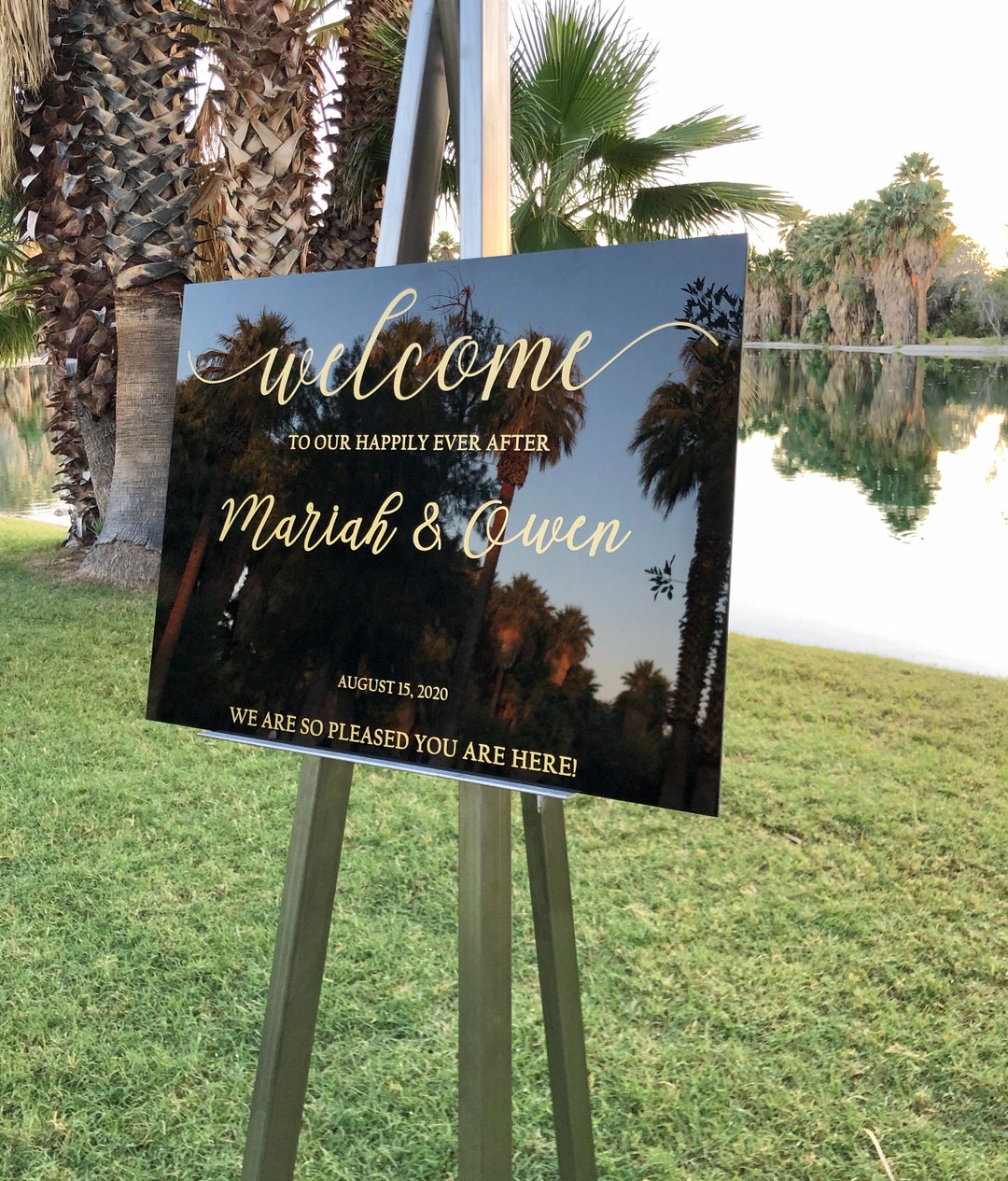 Welcome Wedding Sign, Acrylic Welcome Sign, Wedding Sign, Personalize ...